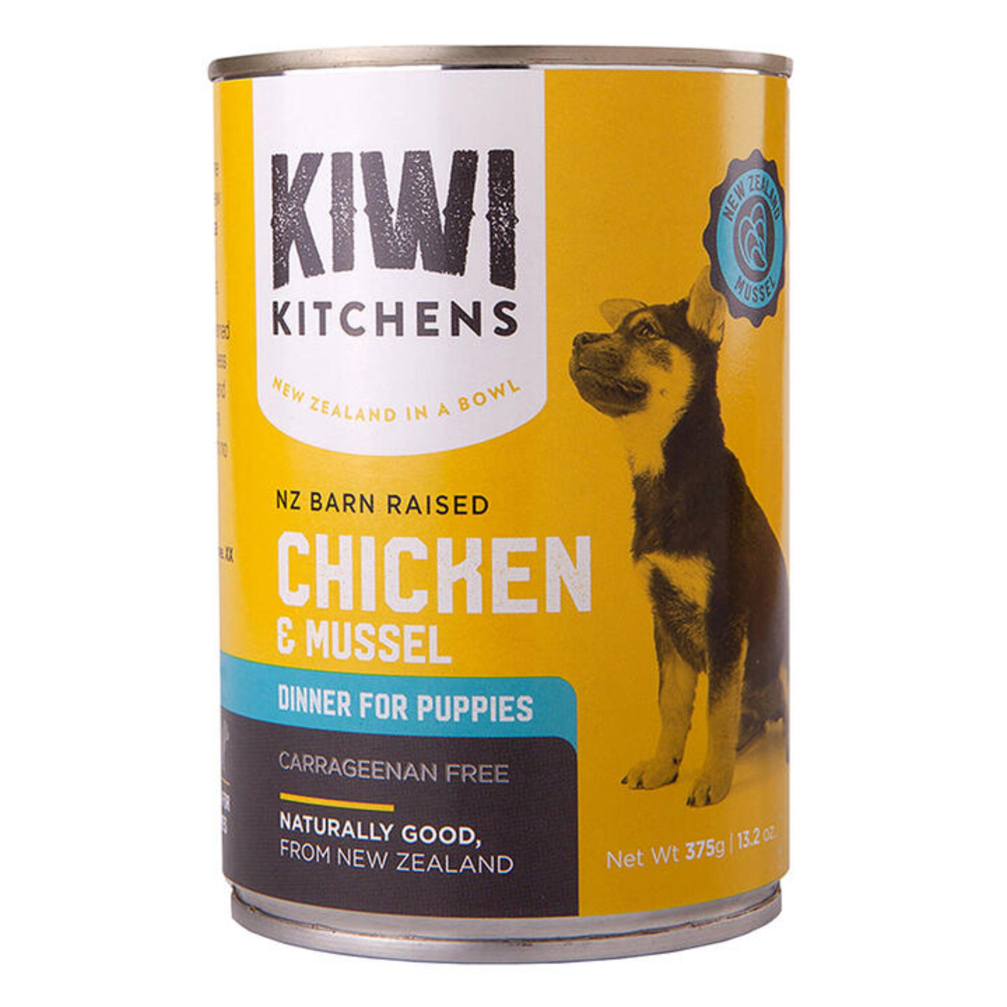 Kiwi Kitchens Canned Puppy Food Chicken & Mussel Dinner 375 Gms 9 Pack ...