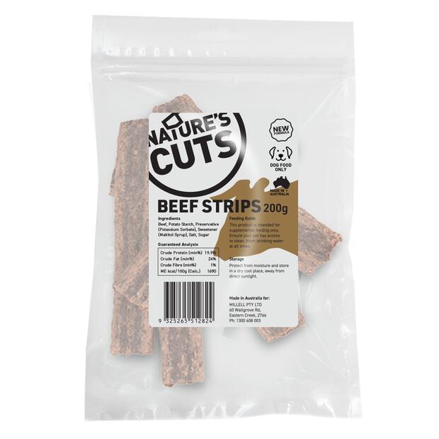 Natures Cuts Beef Strips – Sniff Out