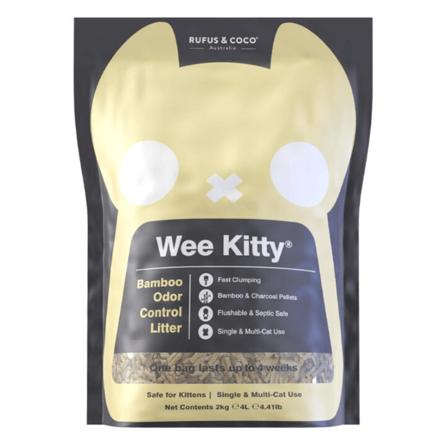 Rufus & Coco Wee Kitty Bamboo Odor Control Cat Litter 4 Kg – Sniff Out