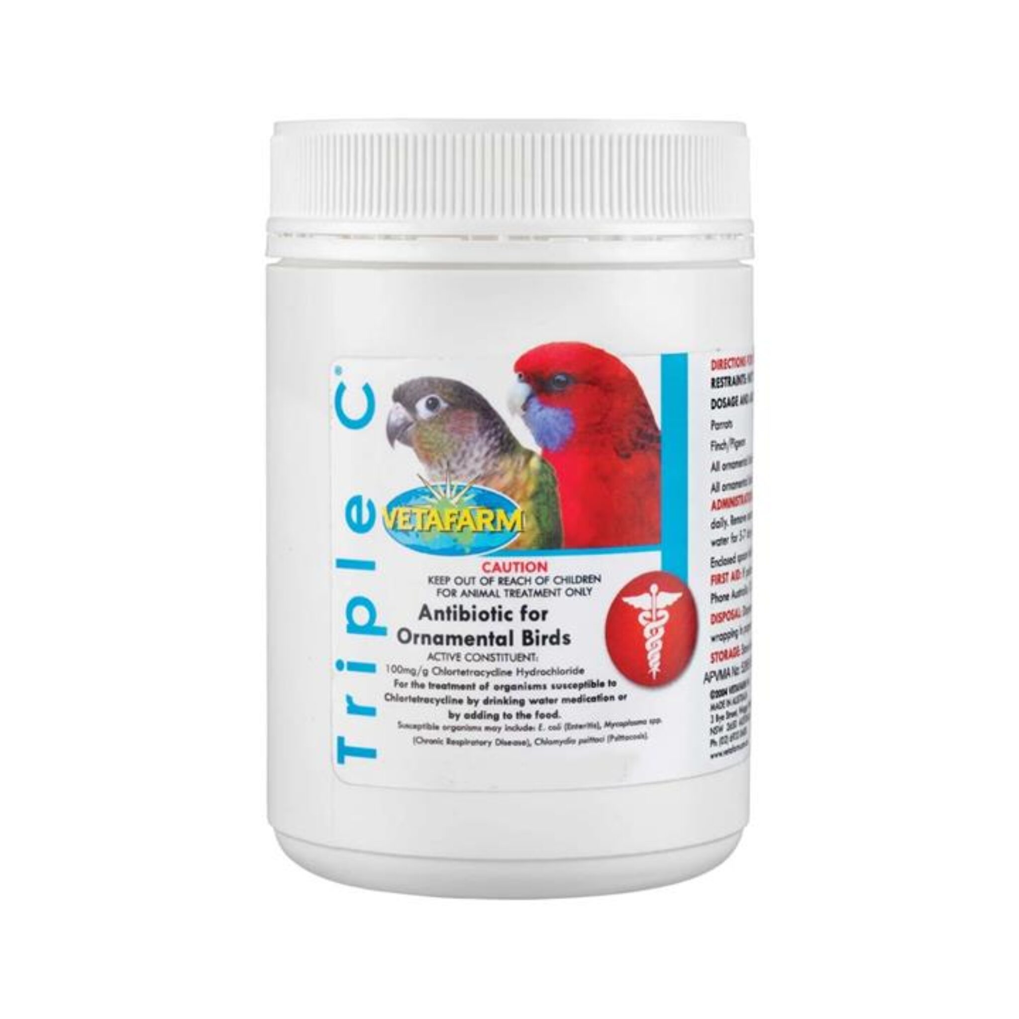 Vetafarm Triple C Antibiotic For Birds 500 Gm – Sniff Out