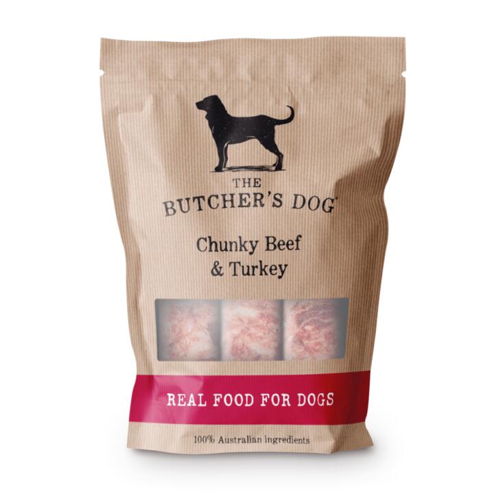 The Butchers Dog Beef Turkey And Vegetable Adult Frozen Dog Food ...